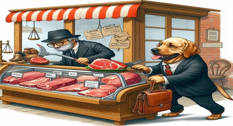 Funny Joke ‣ The Butcher’s Retort: A Legal Tail – Asyoli
