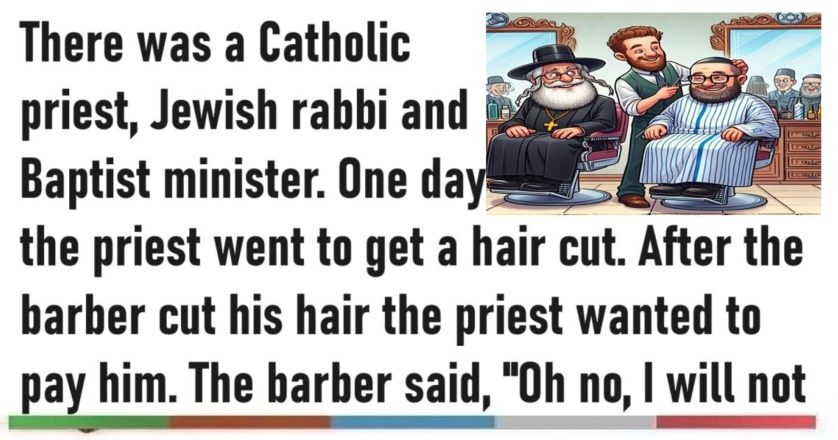 Funny Joke ‣ Divine Gratitude at the Barber Shop – Asyoli