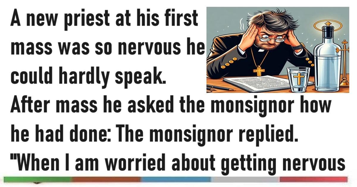 Funny Joke ‣ The Nervous Priest and the Unexpected Sermon – Asyoli