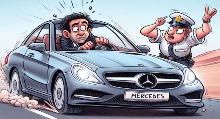 Funny Joke ‣ Speedy Excuses: A Mercedes Tale – Asyoli